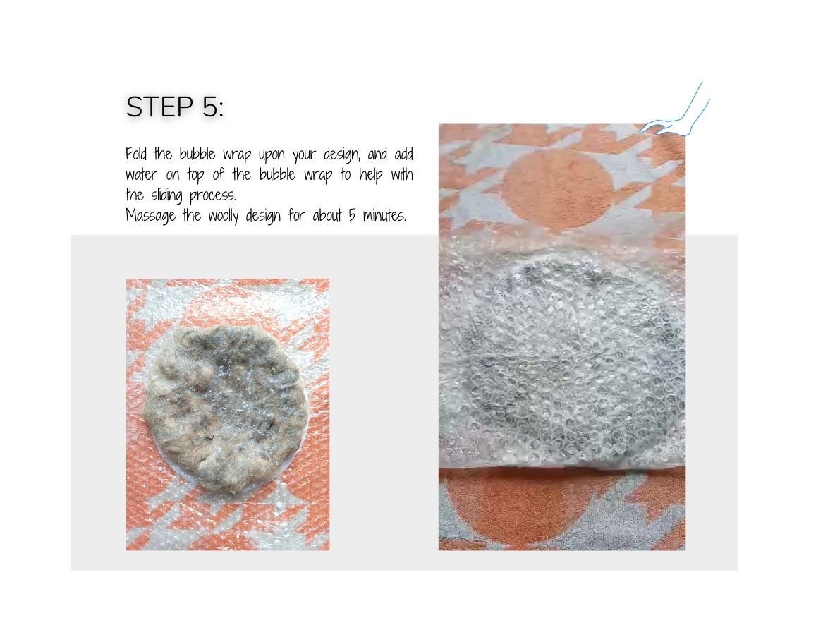 Felting techniques and process - Laora Guillerm